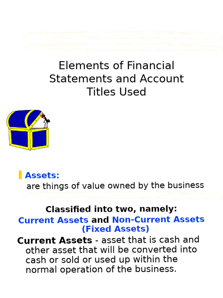 Financial Statement Elements Explained | PDF | Expense | Income