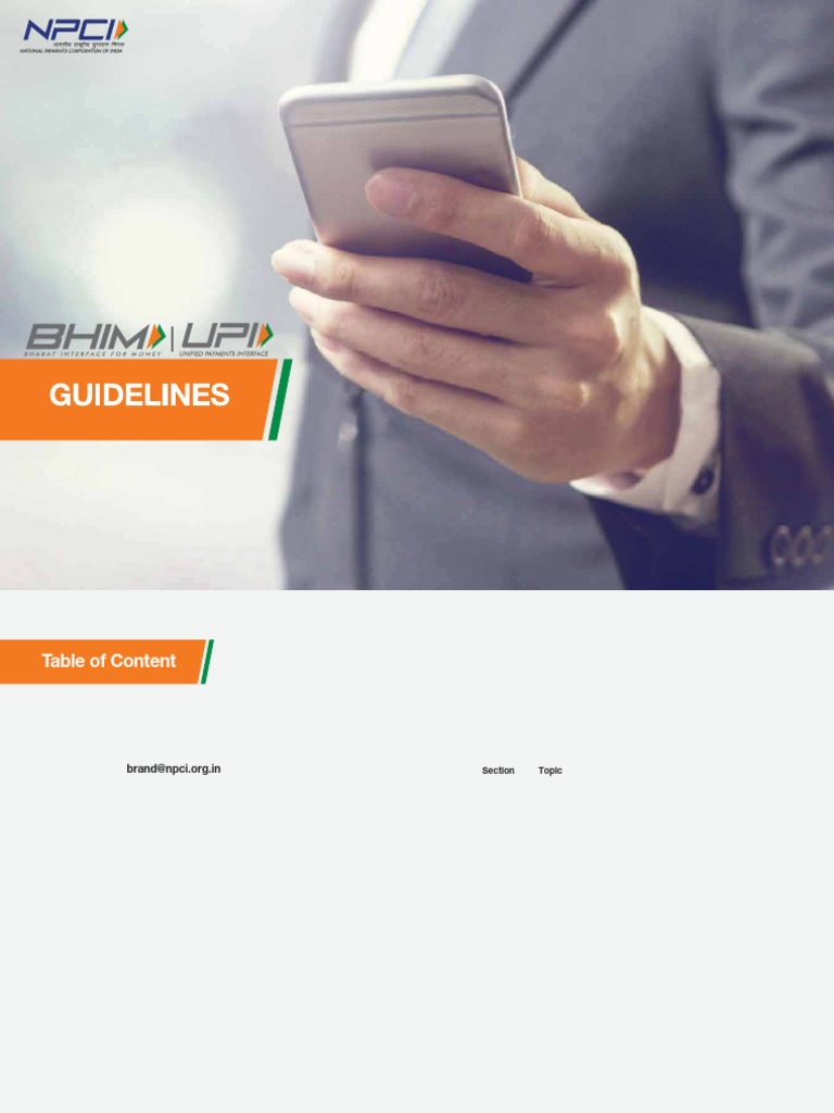 BHIM UPI Guidelines | PDF | Banking | Financial Technology