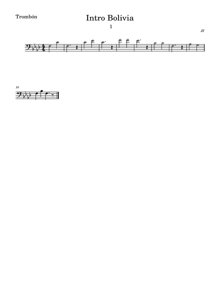 Intro Bajo y Tromb | PDF