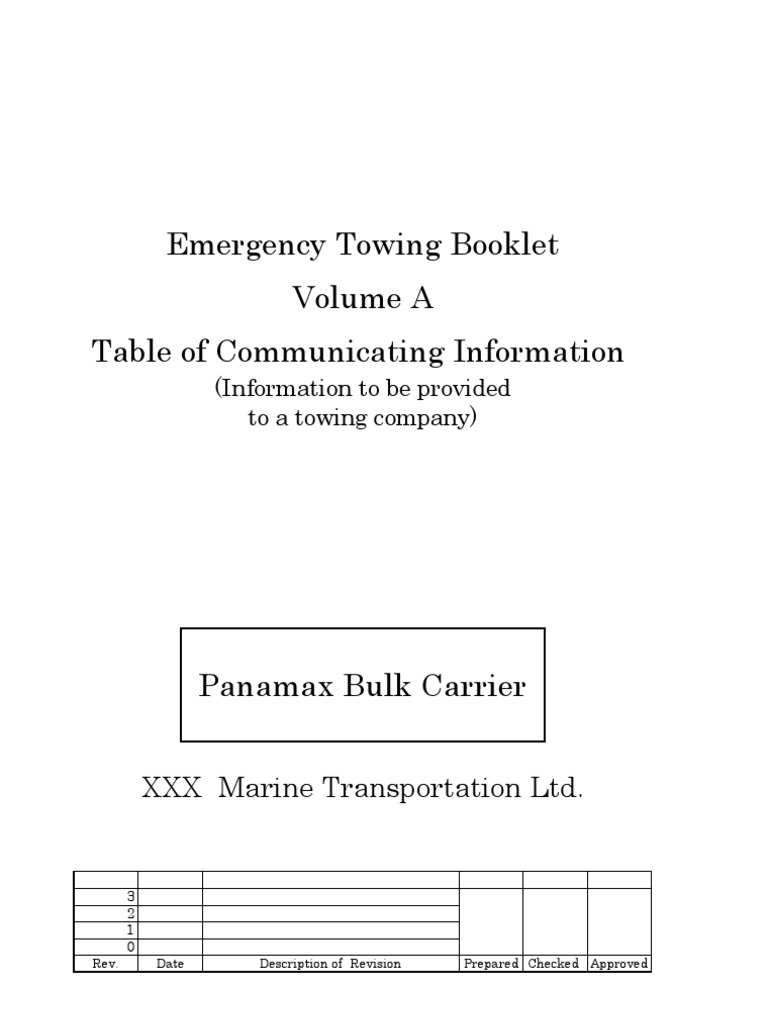 Emergency Towing Booklet | Ships | Radio