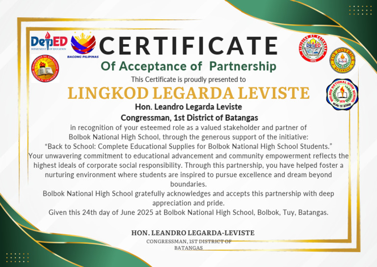 Certificate of Partnership | PDF