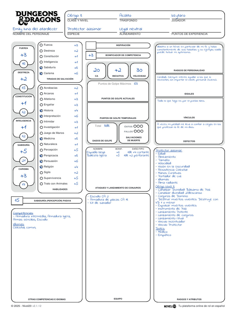 Emily Luna Del Atardecer | PDF