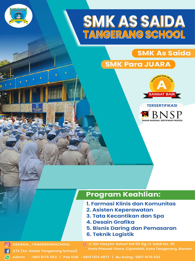 Desain Cover Map SMK As Saida 2024 | PDF