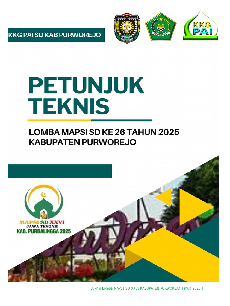 Juknis Lomba MAPSI SD 2025 Purworejo | PDF