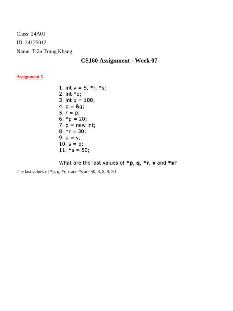Assignment 5 | PDF