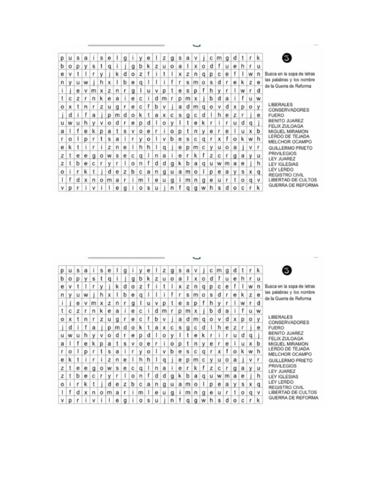 Sopa de Letras Kuro B | PDF