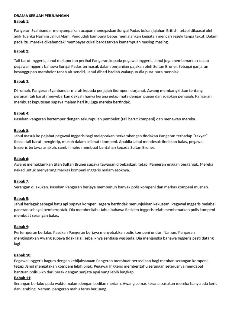 Perjuangan Pangeran Syahbandar Melawan Penjajah | PDF