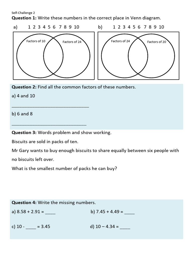 Gary Self Challenge 2 | PDF