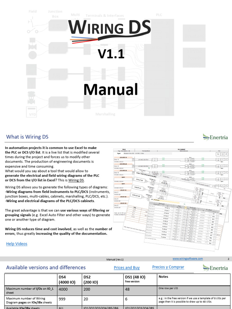 Wiring DS User Manual for Automation | PDF | Microsoft Excel ...