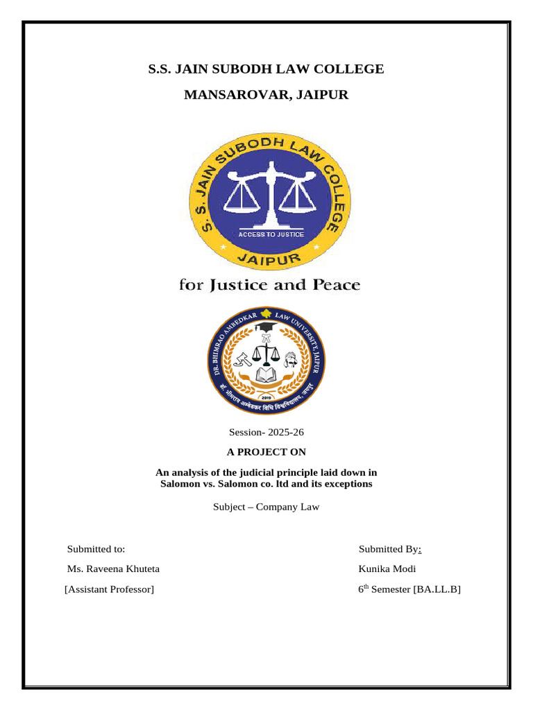 S.S. Jain Subodh Law College Mansarovar, Jaipur | PDF | Justice | Crime & Violence