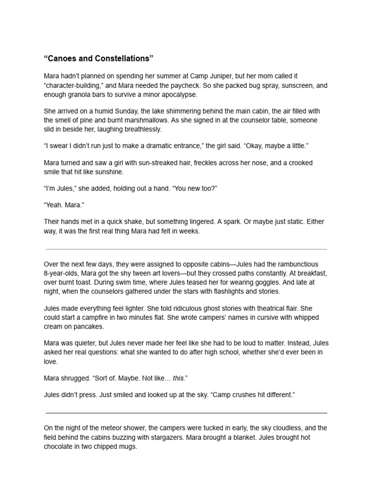 Canoes and Constellations | PDF