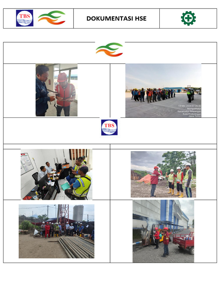 Dokumentasi Kerja HSE | PDF