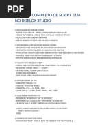 Guia de Scripts Lua para Roblox Studio | PDF
