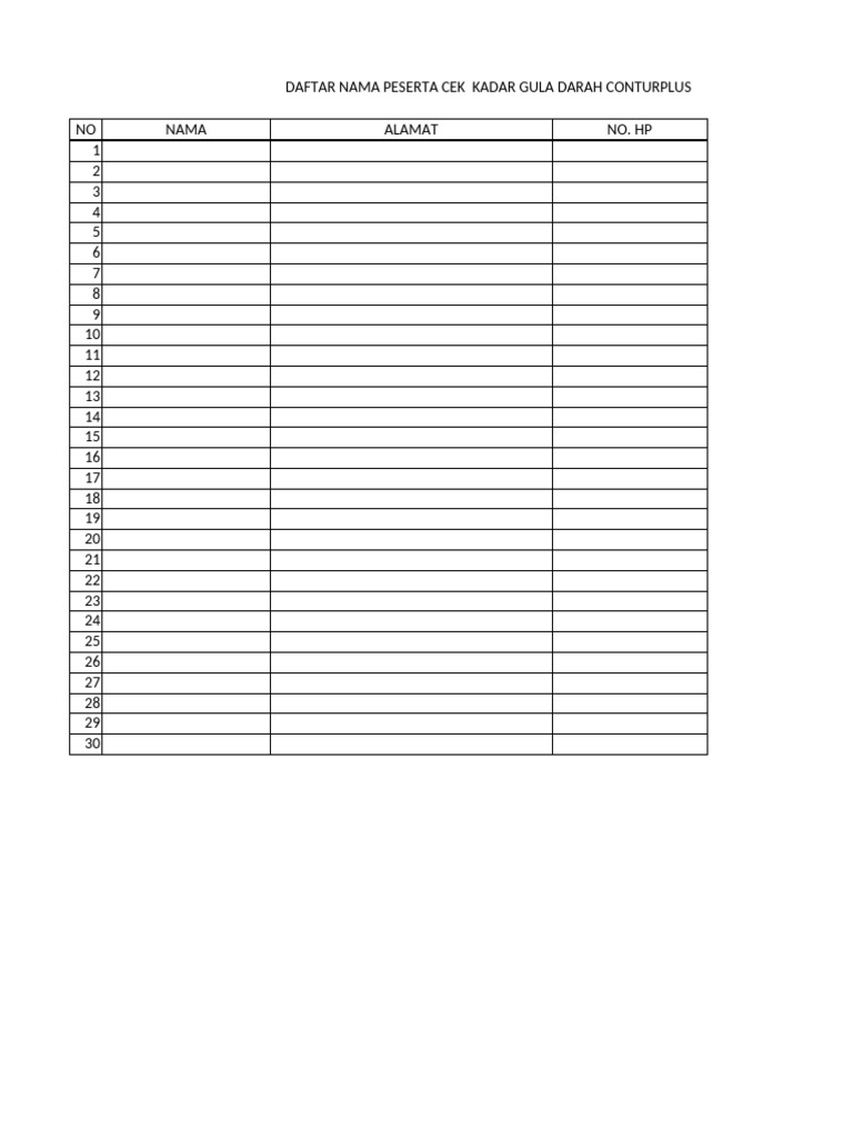 Daftar Nama Event | PDF