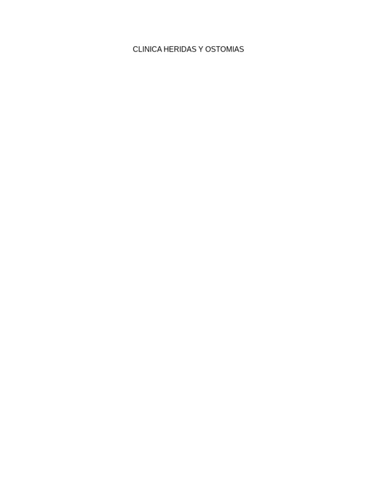 Proyecto Clinica de Heridas | PDF