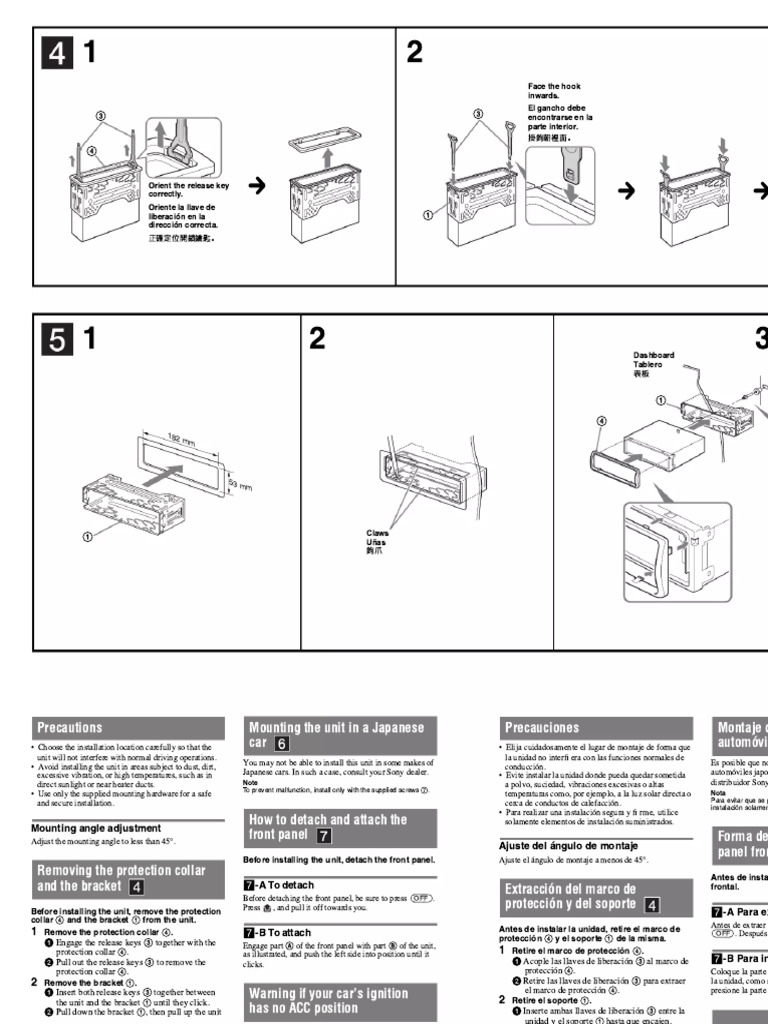 Cómo desarmar el panel frontal | PDF