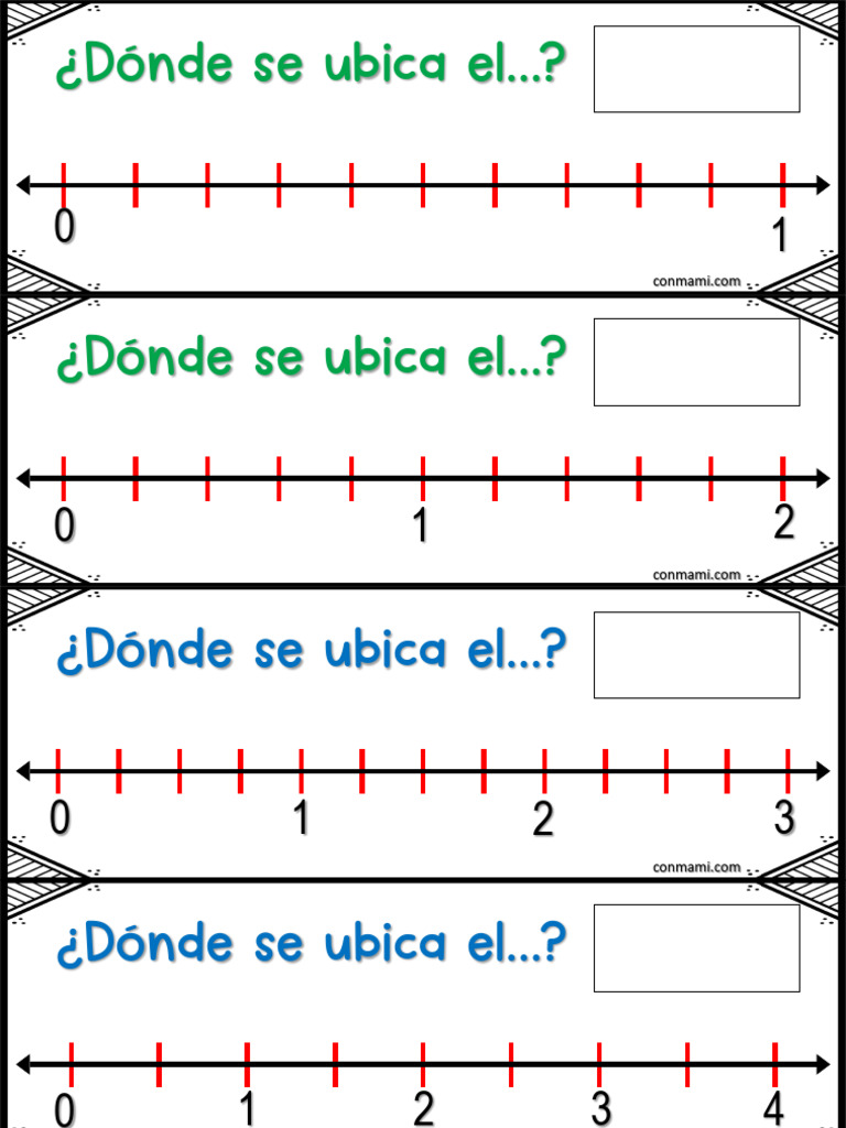 Números Decimales en La Recta Numérica | PDF