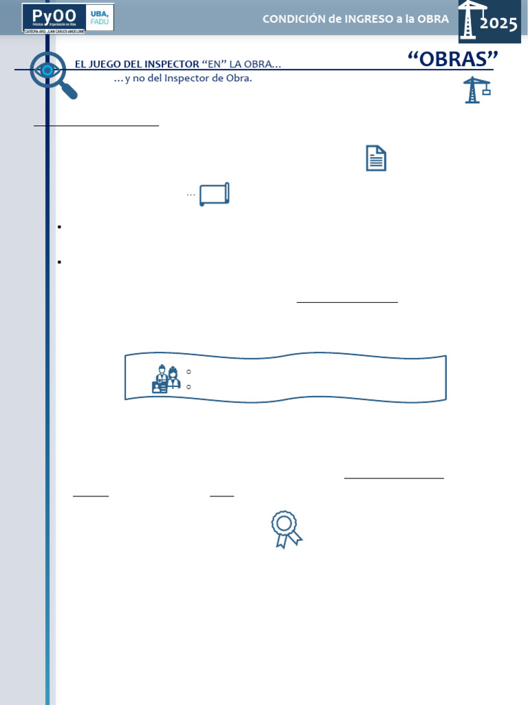 PyOO 2025 Est - b1-OBRAs-CAMPO Guias y Fichas de Registro | PDF | edificio | Zonificación