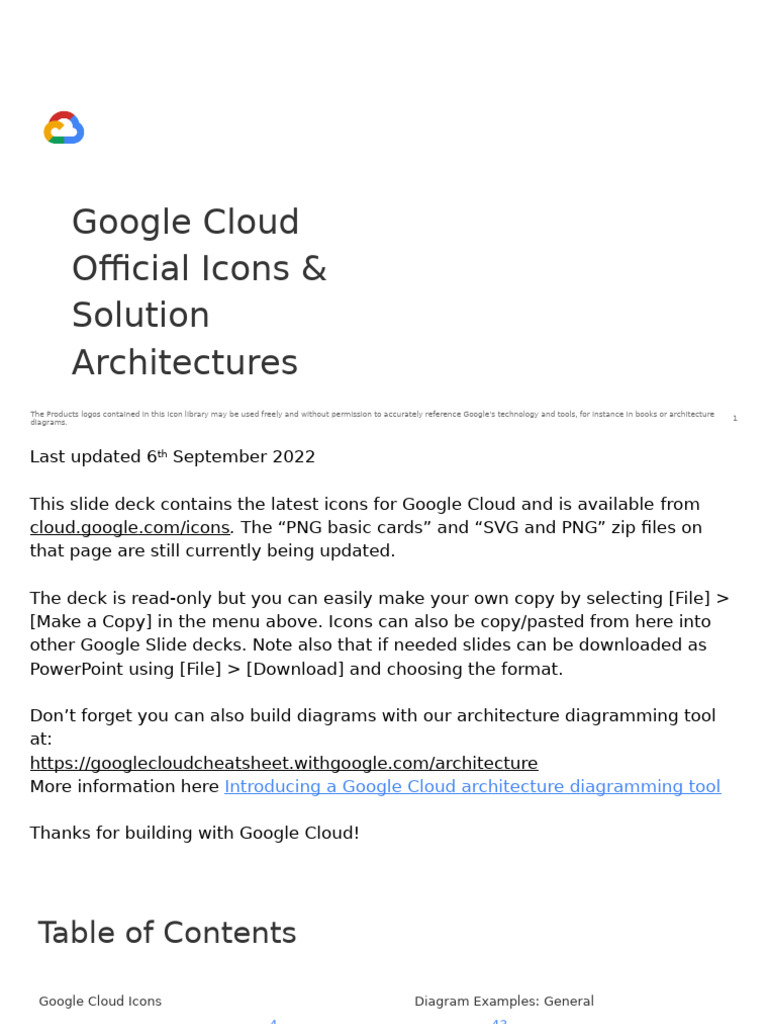 Google Cloud Official Icons and Solution Architectures | PDF | Cloud Computing | Icon (Computing)