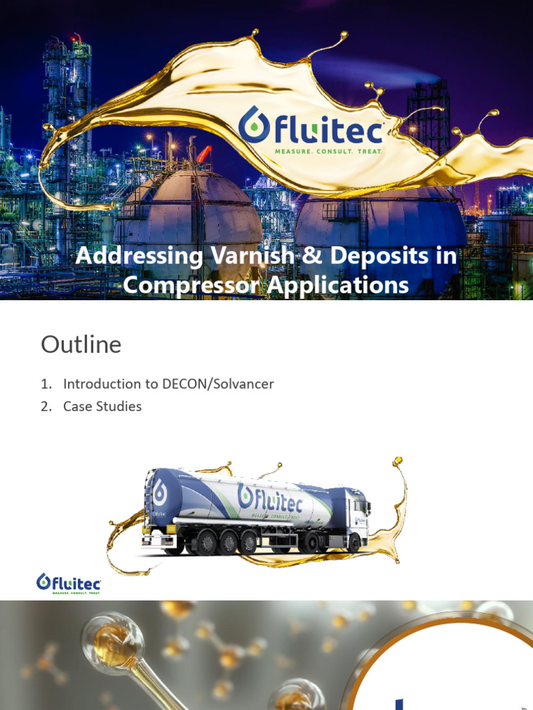 DECON Overview Compressor Case Studies | PDF | Motor Oil | Lubricant