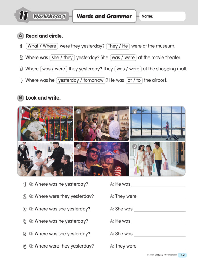 Let - S Smile 4 - Worksheet - Unit 11 | PDF