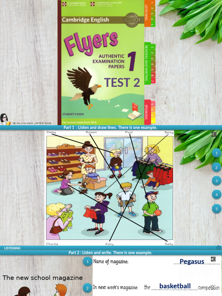 Flyers 1 New - Test 2 CD | PDF