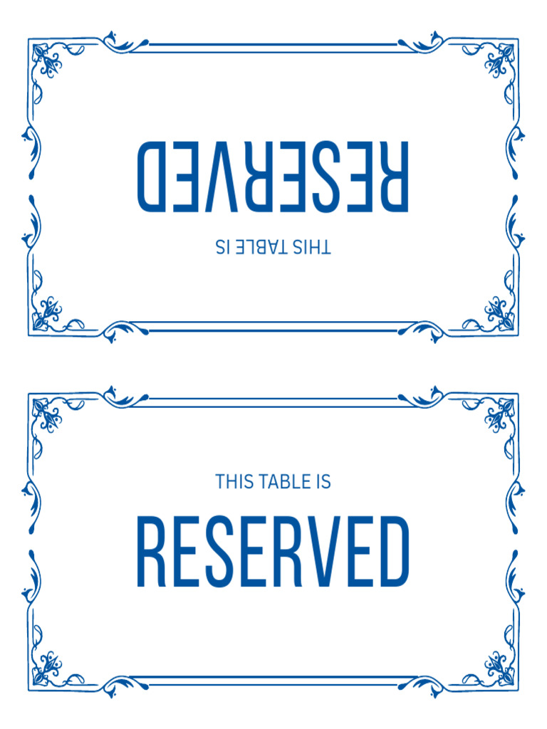 Reserved Tent | PDF