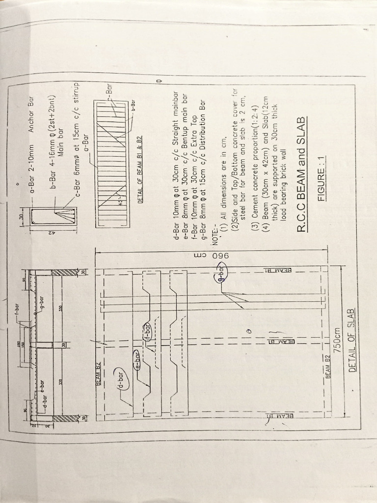 R.C.C Beam and Slab... D | PDF