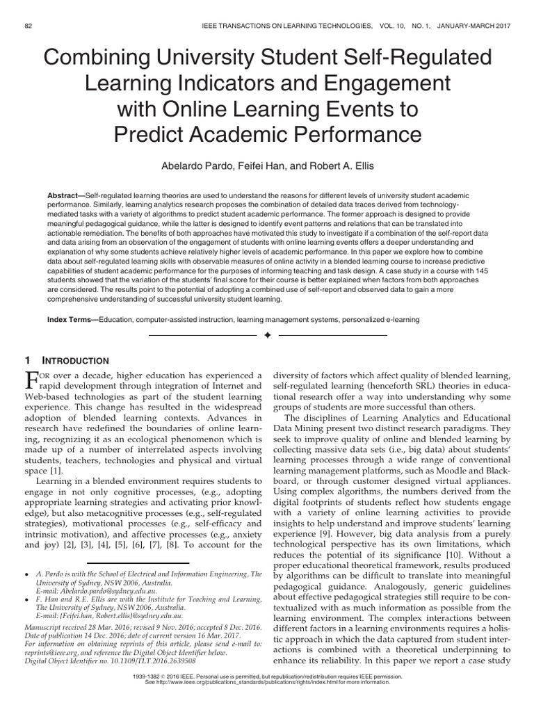 Combining University Student Self-Regulated Learning Indicators and ...