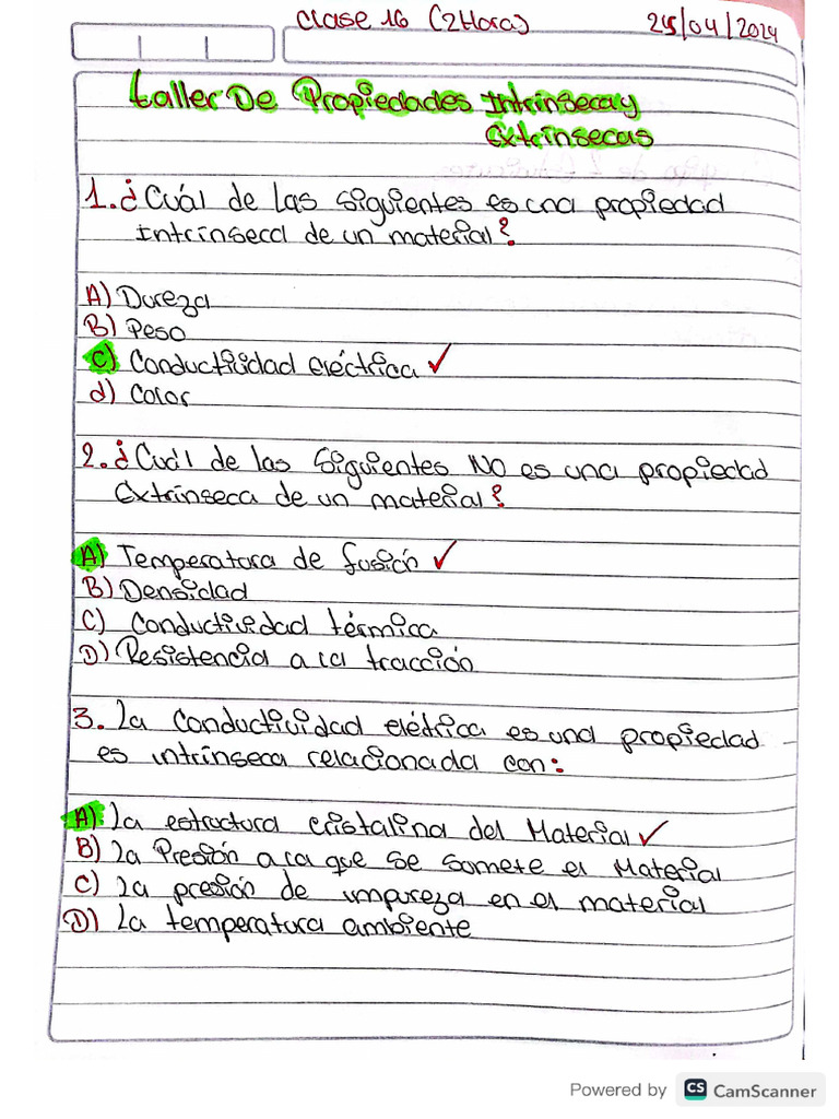 Propiedades Intrínsecas y Extrínseca | PDF