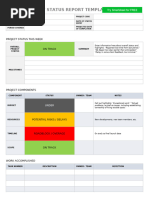 Stoplight Project Status Report Template: Risks / Roadblocks Potential ...
