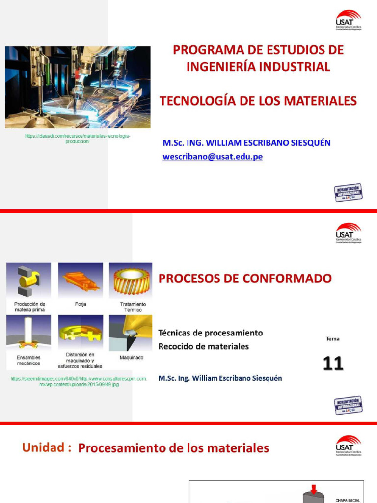 11 Procesos de Conformado | PDF