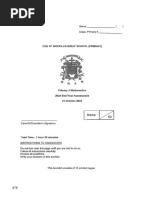 2017 PSLE Paper | PDF