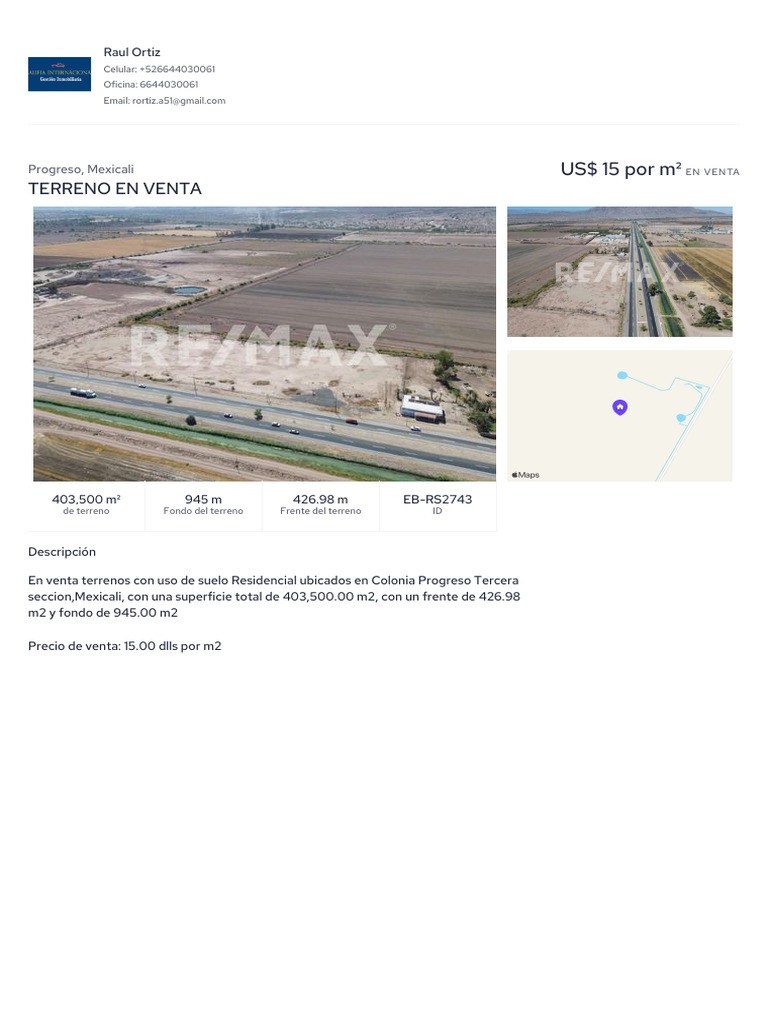 Progreso Mexicali 40ha | PDF