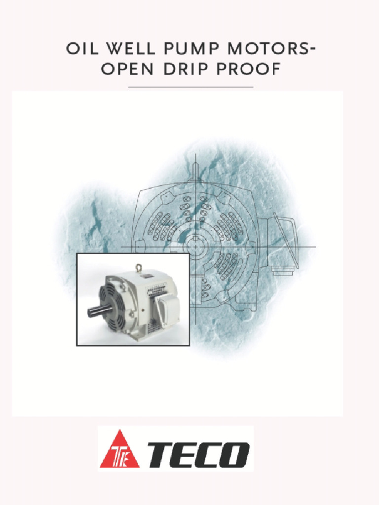 Oil Well Pump Motors - Open Drip Proof | PDF | Electric Power | Machines