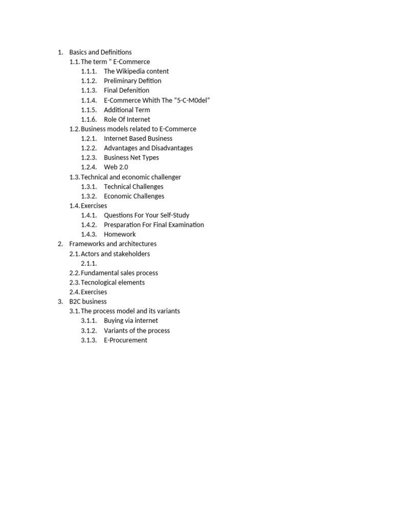 Ecommerce Pdf