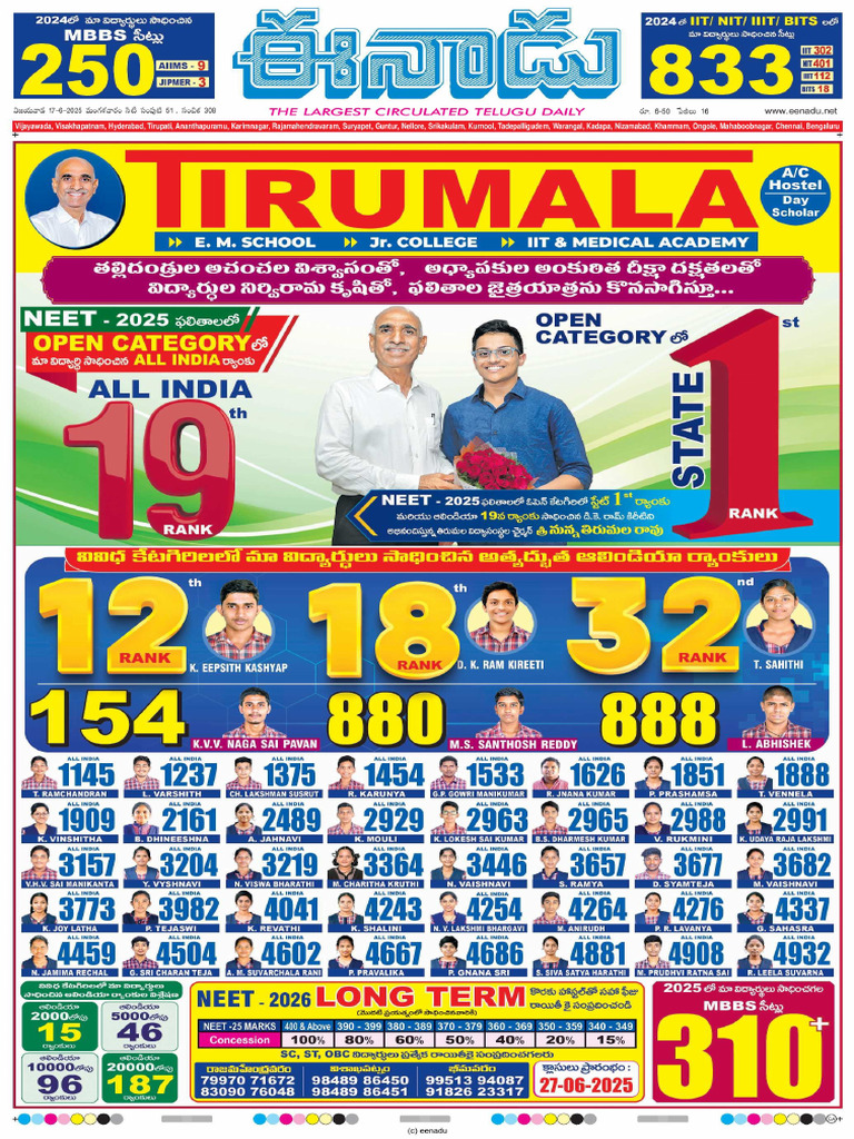 Eenadu AP 17-06-2025 | PDF