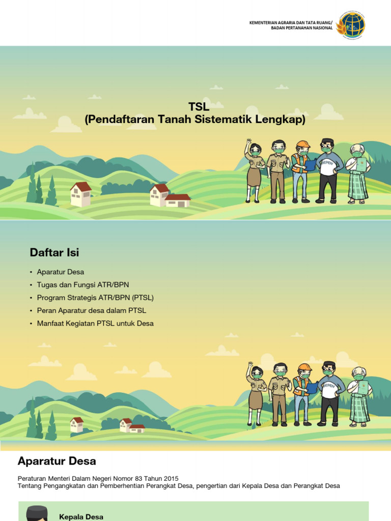 Juknis PTSL 2025 untuk Aparatur Desa | PDF