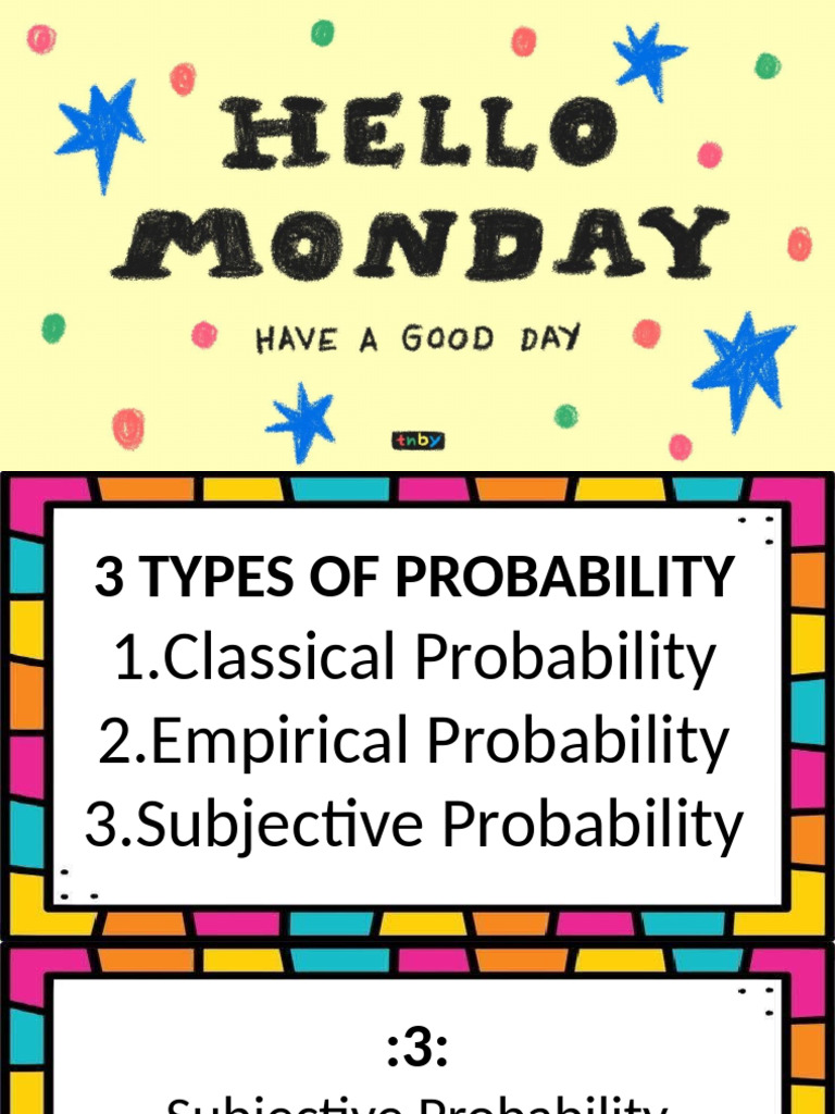 Math 10401 - Types of Probability | PDF