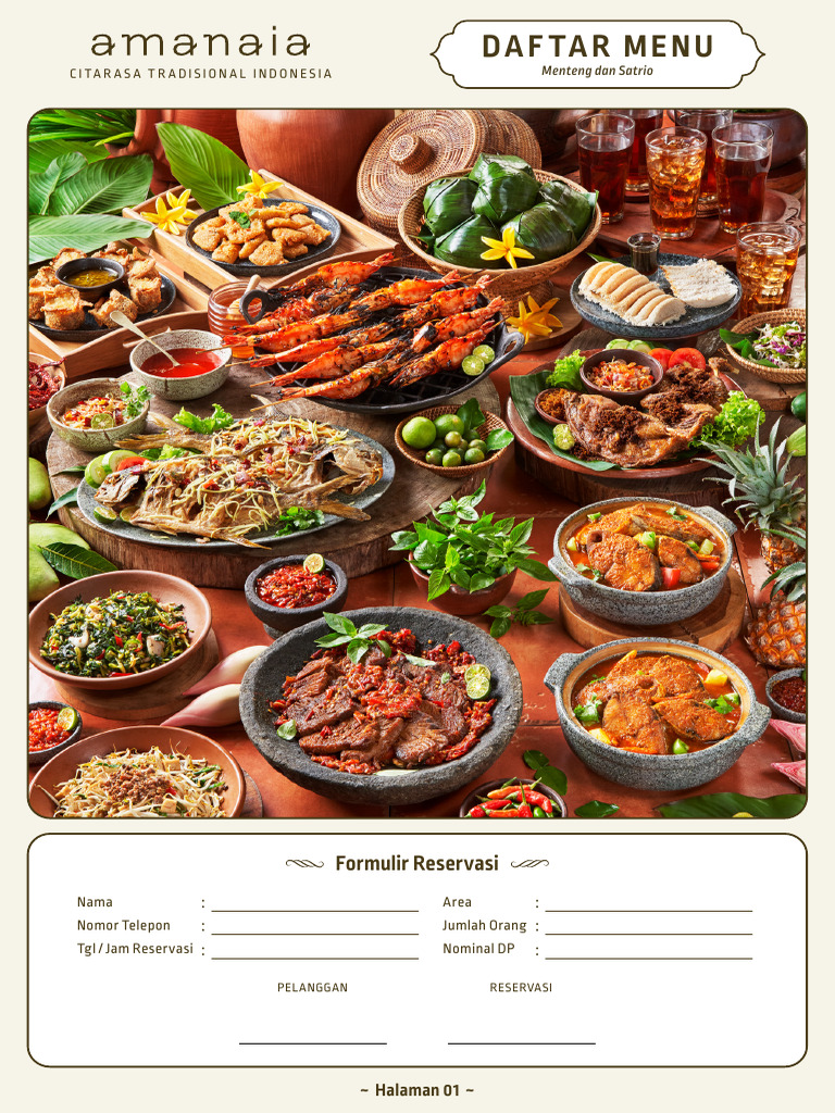 Menu Resto Amanaia dan Harga | PDF