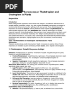 Tropisms - IGCSE Biology Revision Notes | PDF | Auxin | Root