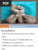 Allen Test - StatPearls - NCBI Bookshelf | PDF | Hand | Artery