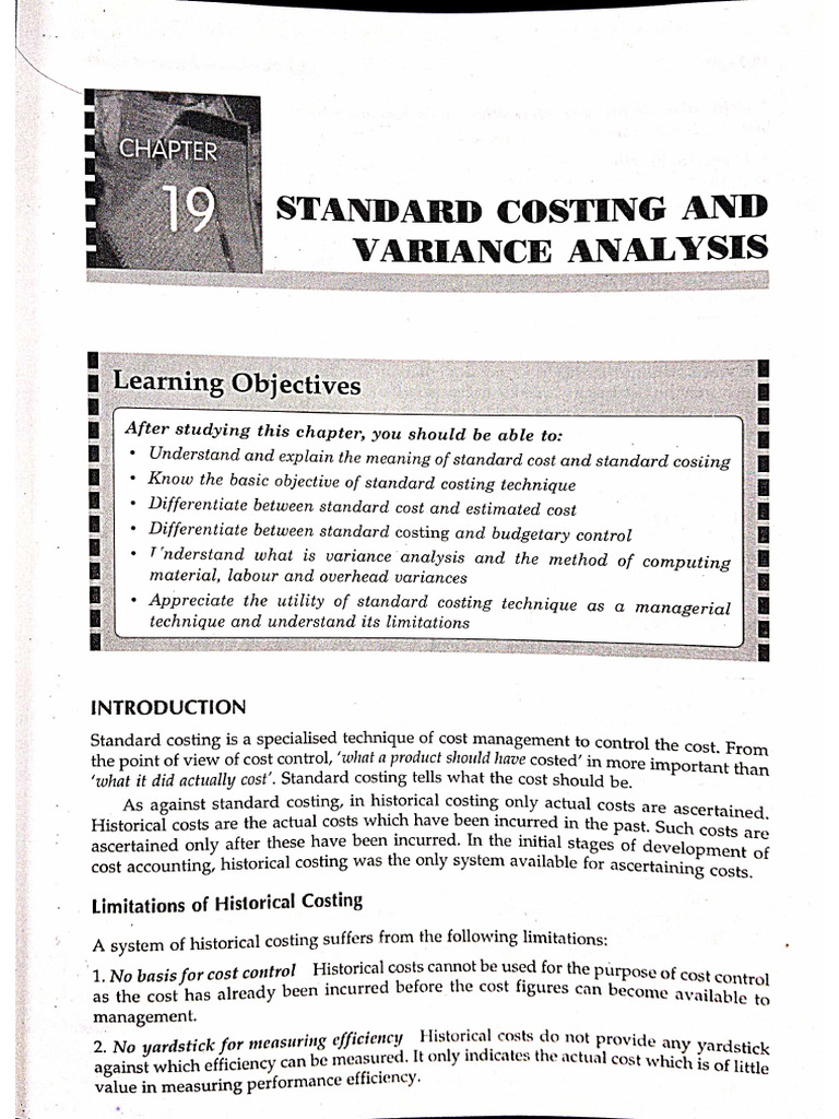 Standard Costing | PDF