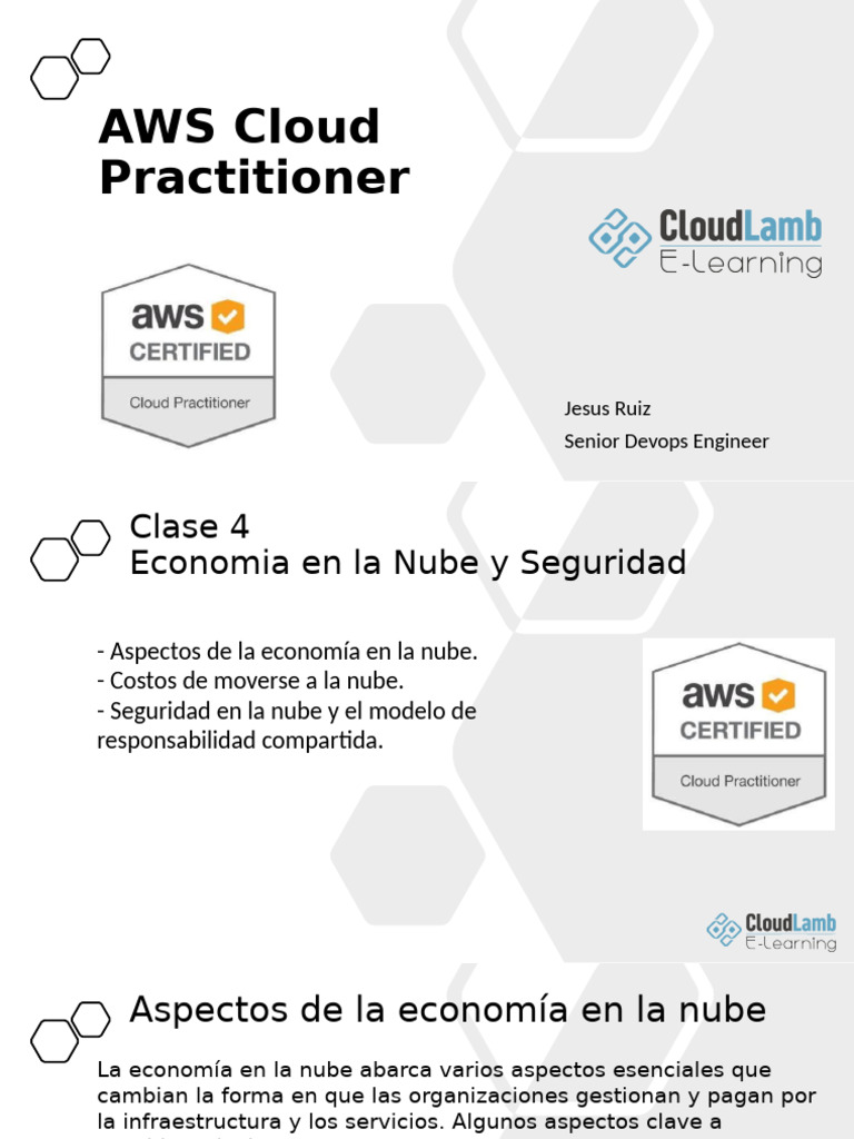 AWS Cloud Practitioner Clase4 | PDF | Computación en la nube | La ...