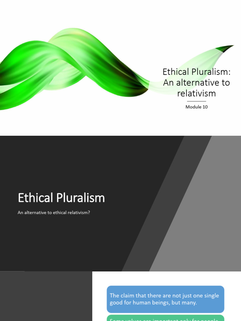 Understanding Ethical Pluralism | PDF | Morality | Liberalism