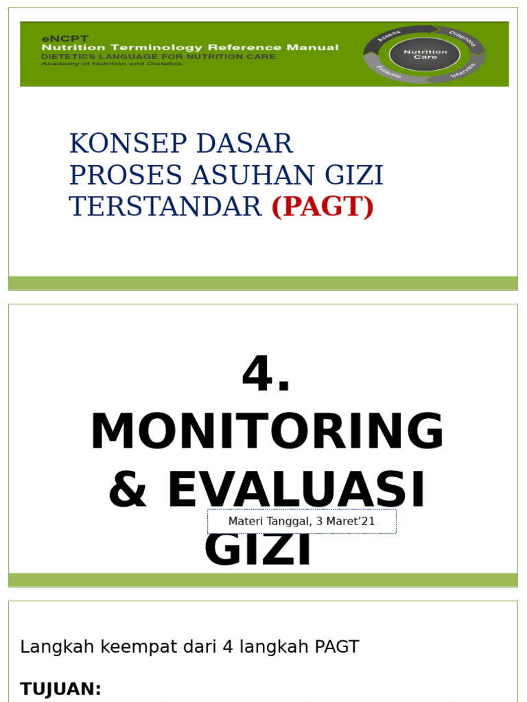 Materi Monev Gizi | PDF