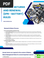 Battery Waste MGMNT Rules 2022 | PDF | Waste | Waste Management