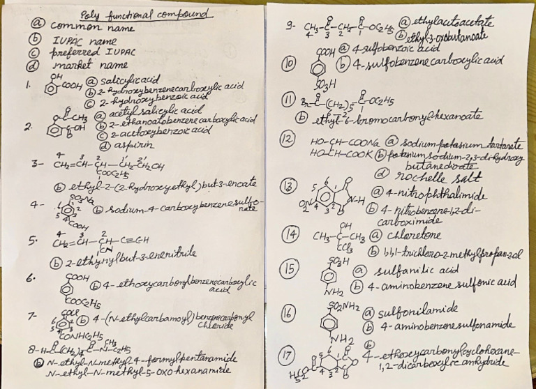 Poly Functional Compound | PDF