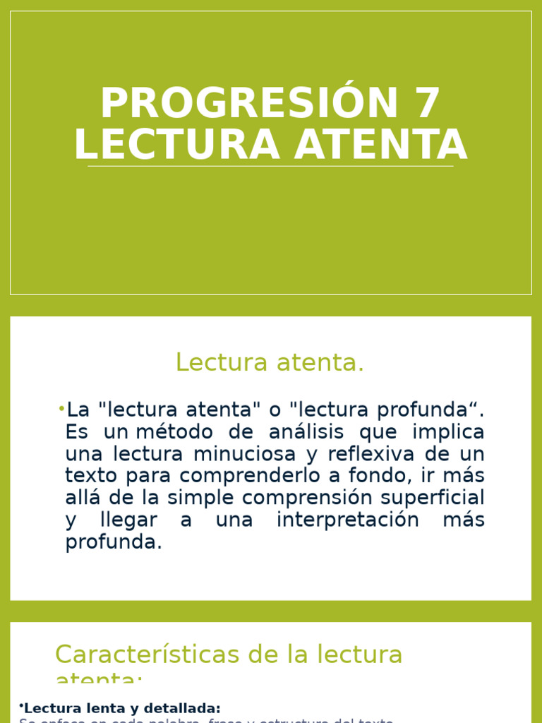 Progresión 7 | PDF | Pensamiento | Comprensión lectora