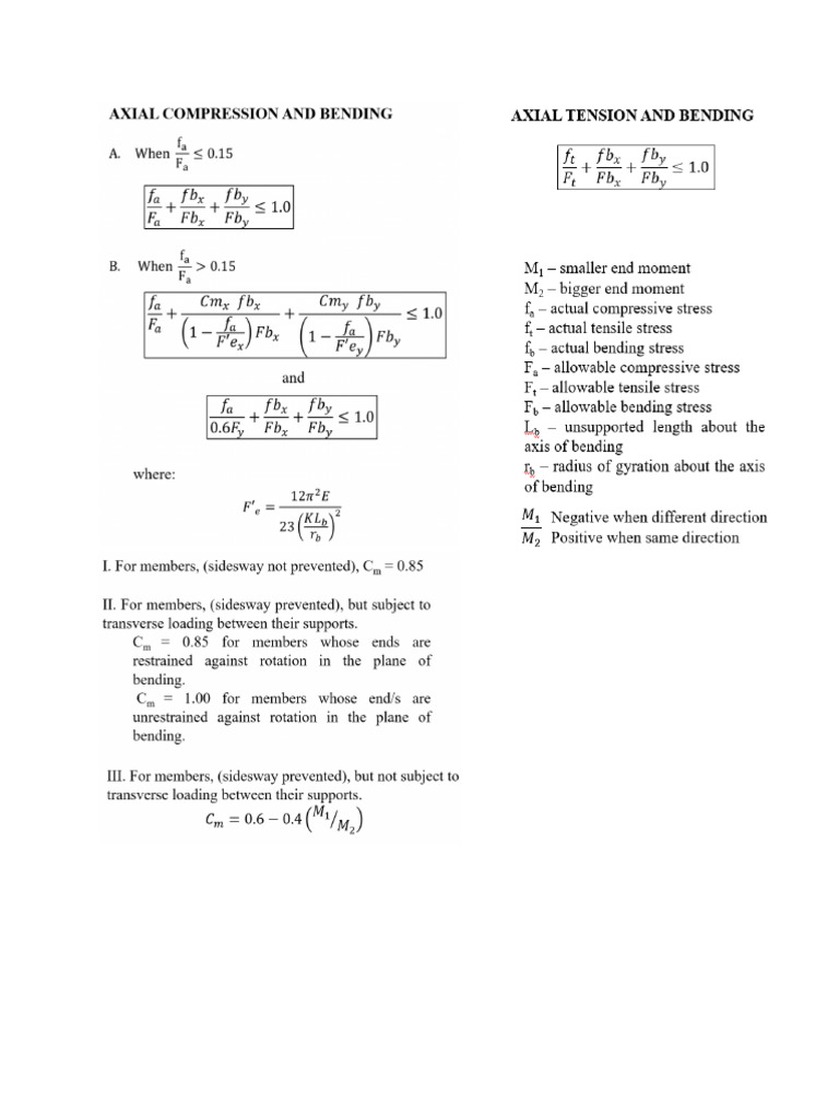 NSCP Interaction Formula | PDF